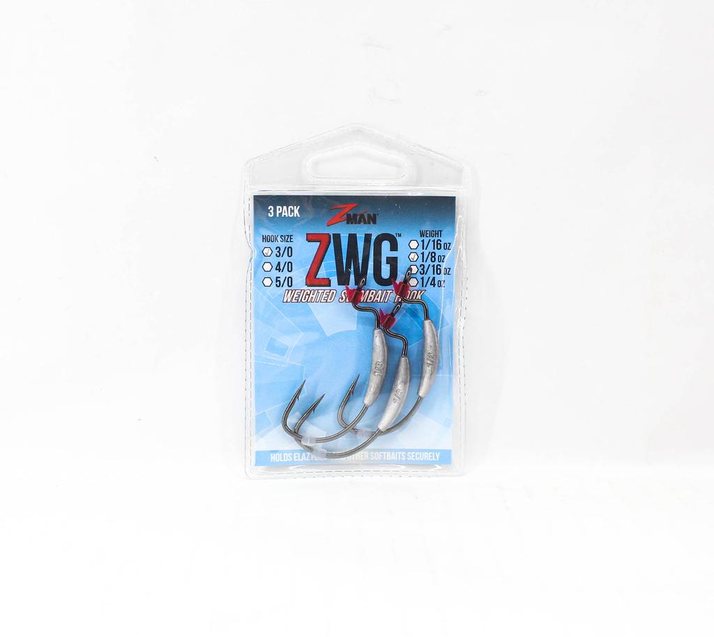 Cheap Zman ZWG Weighted Swimbait Worm Hook 1/8 oz 3/0 3/pack (7176) | Joom