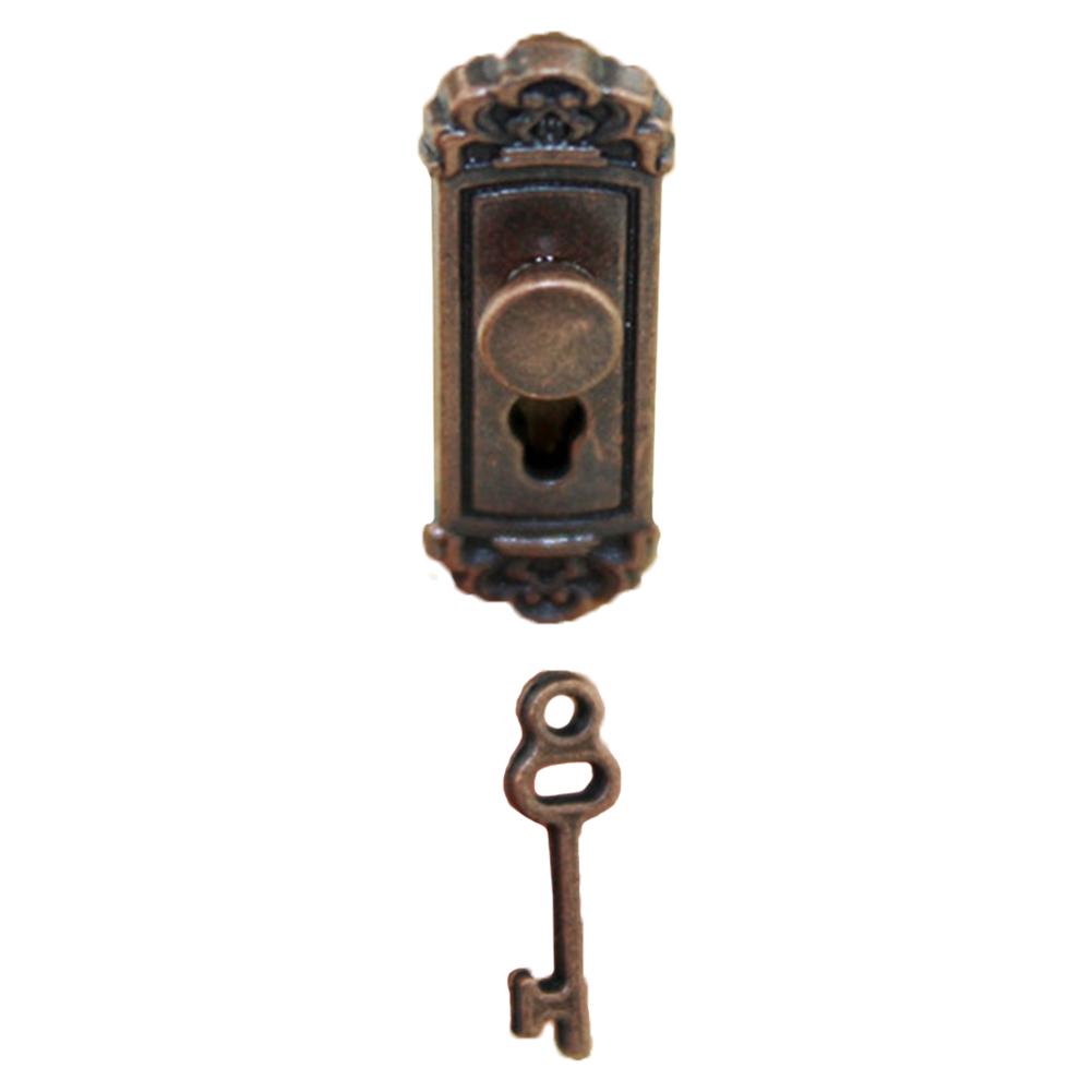 Buy 1/12 Dollhouse Miniature Door Lock Key Set Cute Vintage Doll House ...