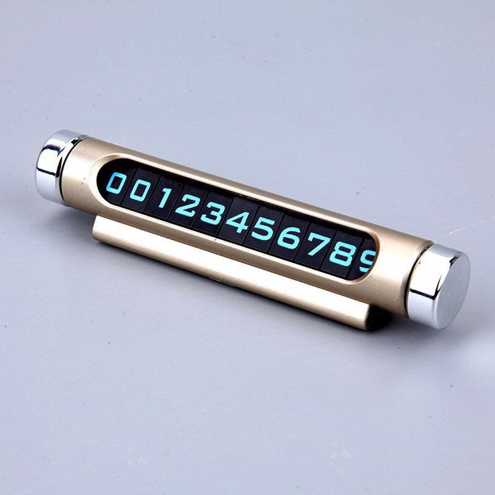 Buy Luminous Car Temporary Parking Card Rotatable Telephone Number ...