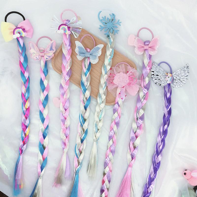 Cheap Ponytail Hair Ropes For Girls Sequin Unicorn Hair Scrunchies New ...