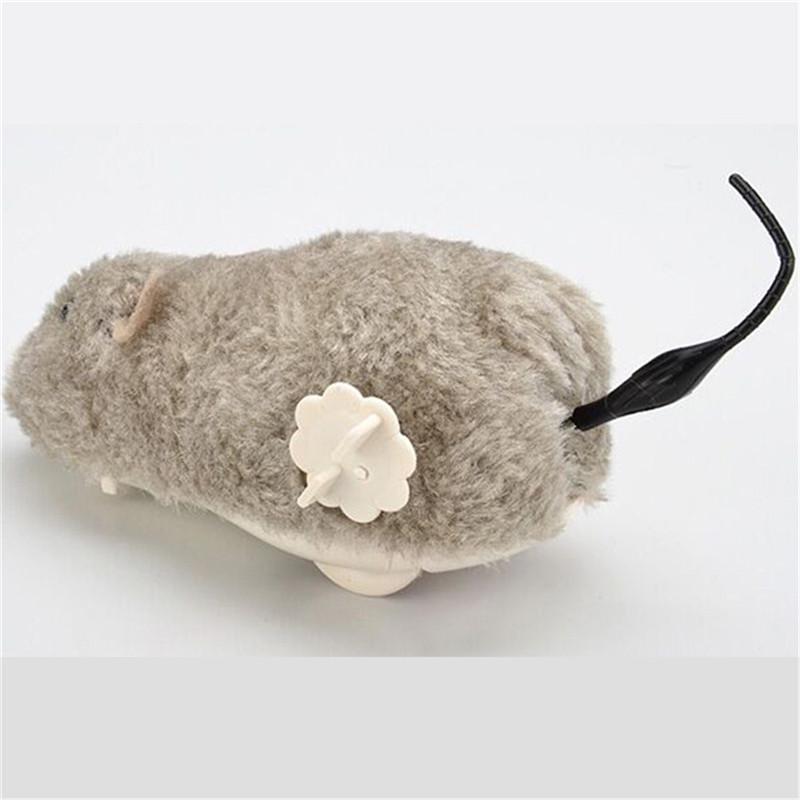 Buy Clockwork Plush Mouse Will Bounce Tail Pet Cat Toy at affordable ...