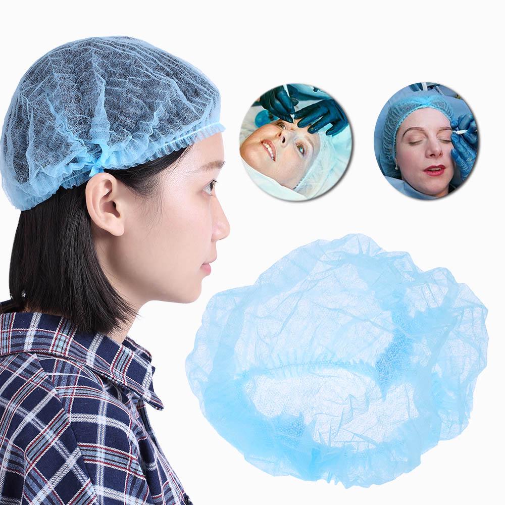 50Pcs Disposable Makeup Caps Elastic Hat for Eyelash Eyebrow Permanent ...