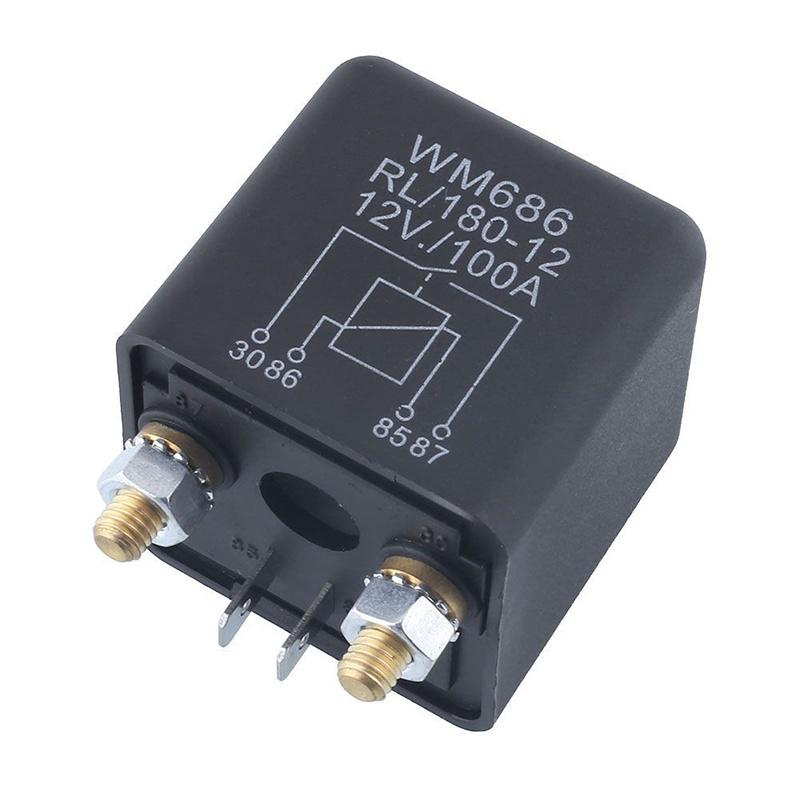Buy Black 12v 100a Relay Rl180 Wm 686 4 Pin Yp180 Car Boat Relay ...