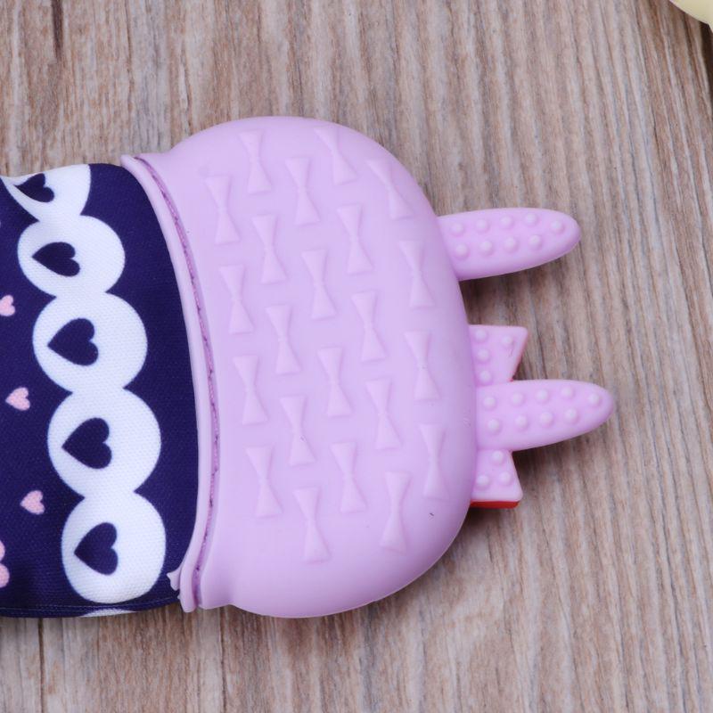 Buy Baby Teething Glove Pacifier Glove Teether Mitten Wrapper Sound ...
