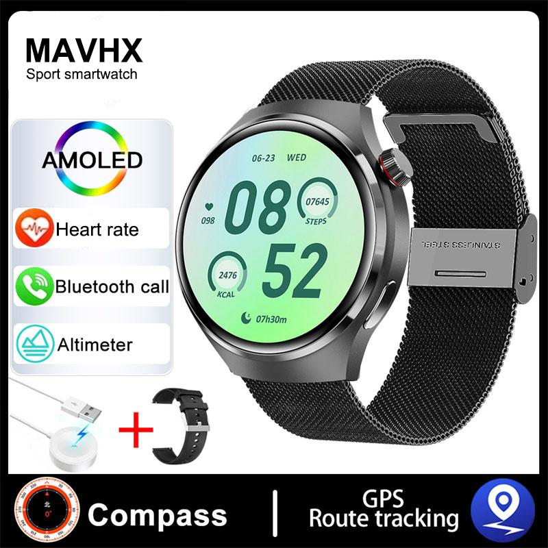 Cheap NFC Wireless Charging Smart Watch AMOLED HD Screen Heart Rate ...