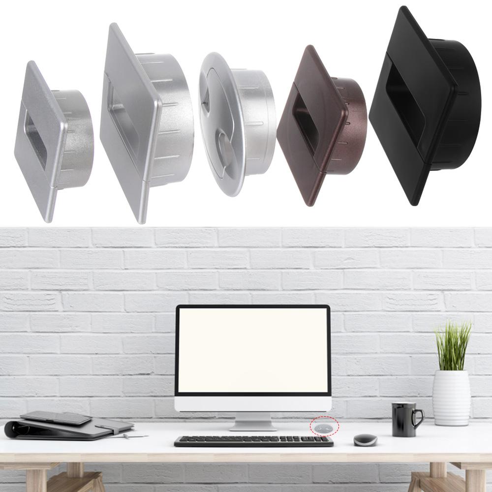 Organizer Office Cable Clamp Wire Hole Cover Desk Table Cable Fastener ...