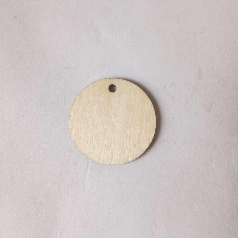 Buy 50pcs Unfinished Round Wooden Discs Ornament Embellishments Home ...