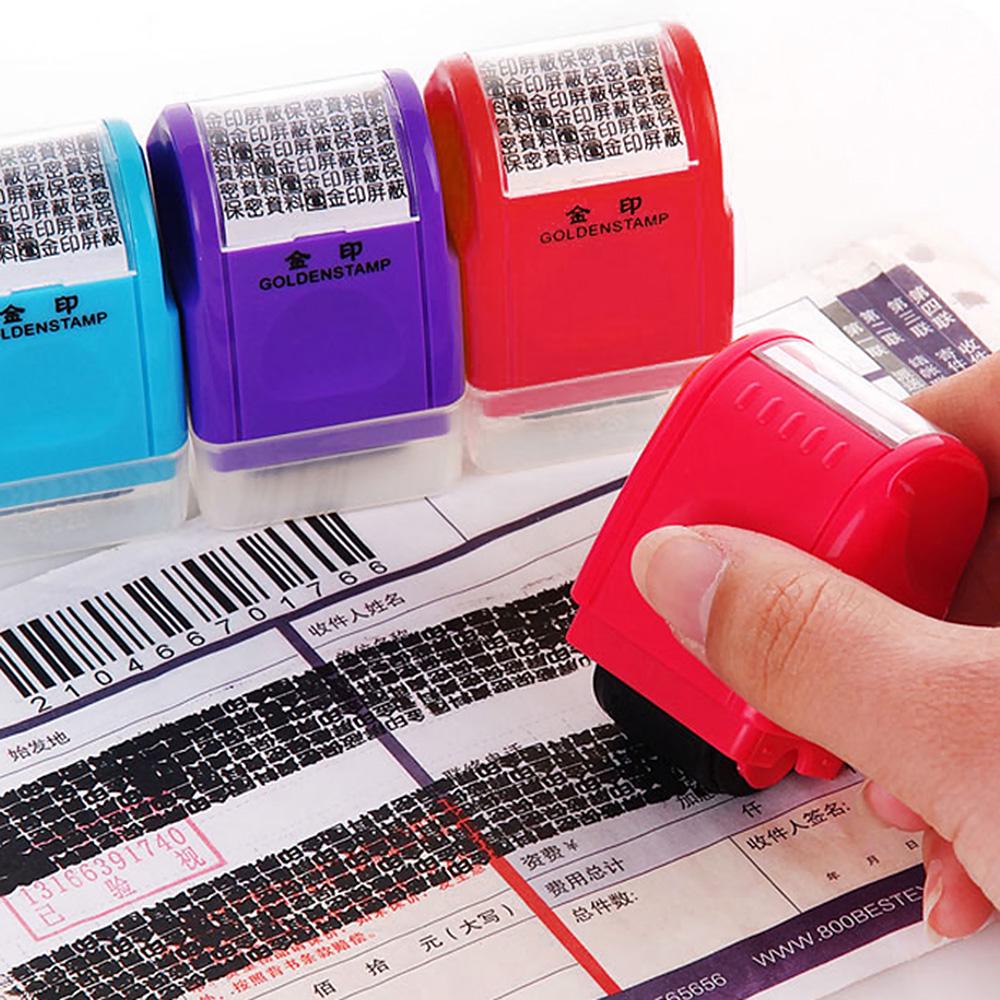 Buy Self-Inking Stamp Data Protection Roller ID Protections For Office ...
