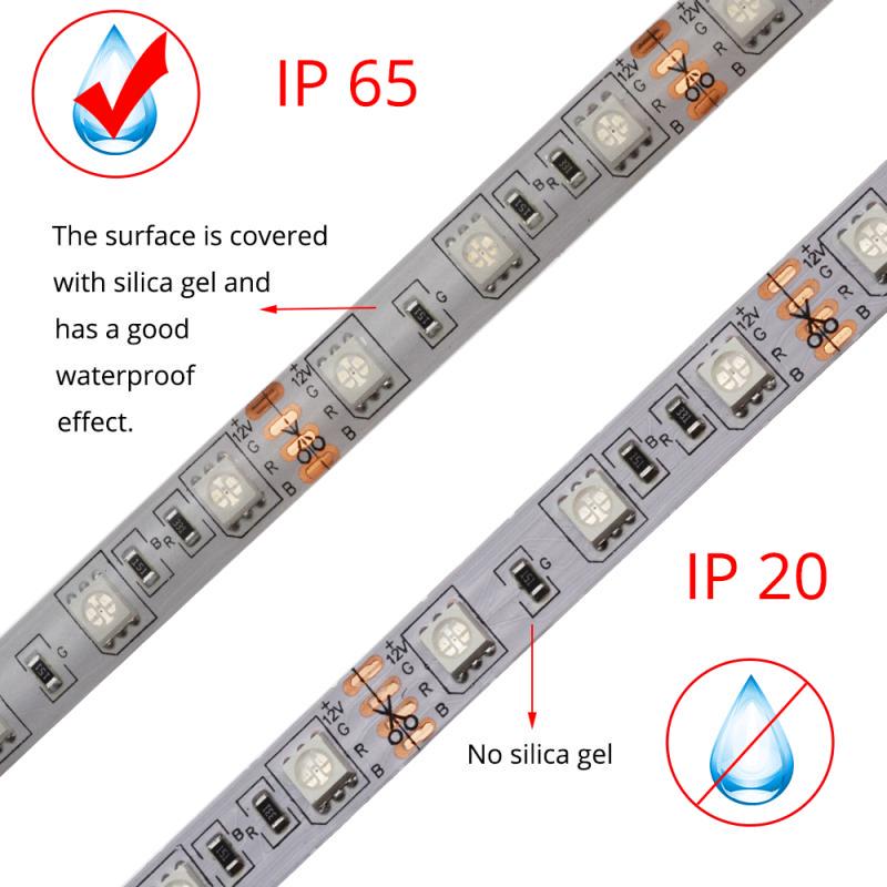Buy LED Strip DC 12V Waterproof 60LEDs/m Flexible RGB Light for Home ...