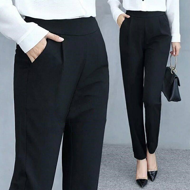 Buy 2019 New Harlan pants women loose straight casual slim high waist ...