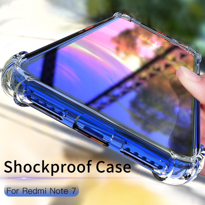 Silicone Shockproof Transparent Clear Cover For Xiaomi Redmi Note 9 8 ...