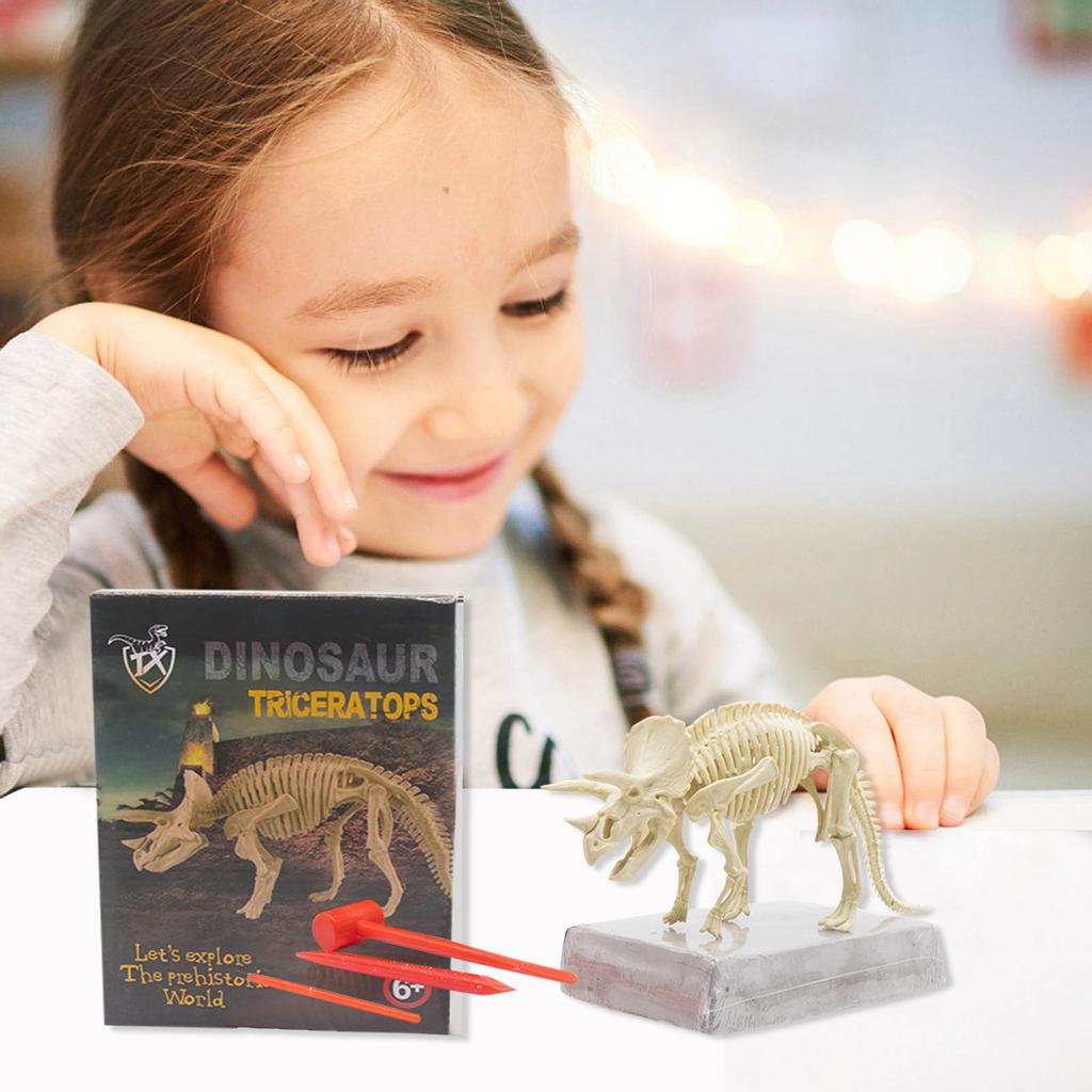 Dinosaur Fossil Digging Game Kit Kids Dinosaur Sandbox Activity Set ...