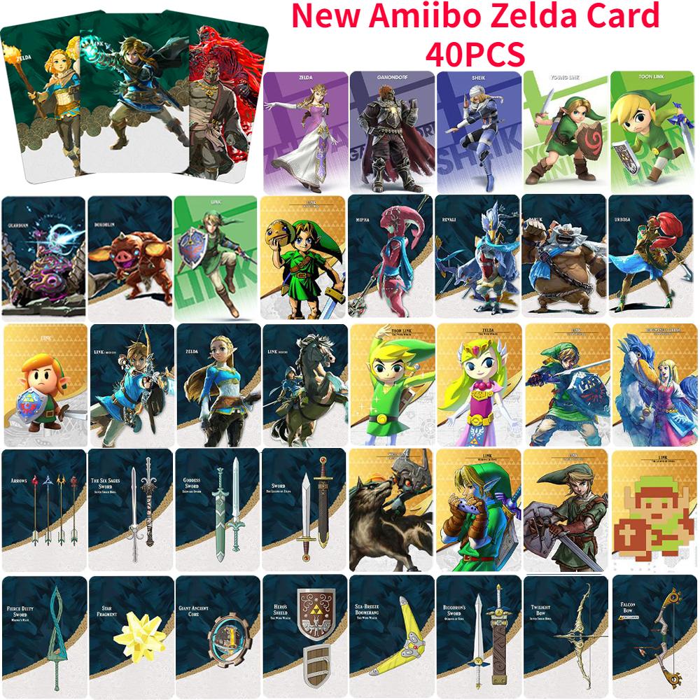 Buy 40Pcs The Legend of Zelda Amiibo Cards : Tears of the Kingdom Zelda ...