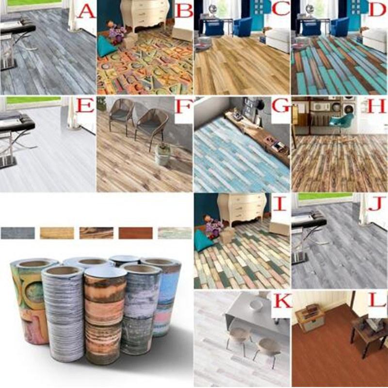 500cm*20cm/Roll Fashion DIY Home Decor 3D Simulation Wooden Floor ...