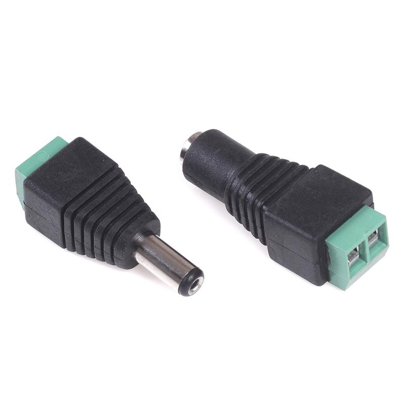 Buy 5 Pairs Male And Female 2.1X5.5Mm Dc Power Plug Jack Adapter ...