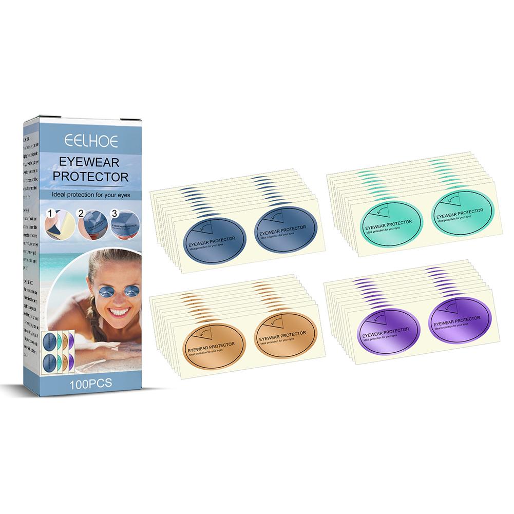 100pcs Disposable Full shading Safety Eyepatch Glasses Stickers Tanning ...