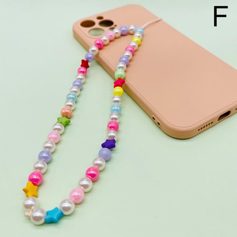 Buy 1PC Key Ring Mobile Phone Chain String Beaded Universal Key Chain ...
