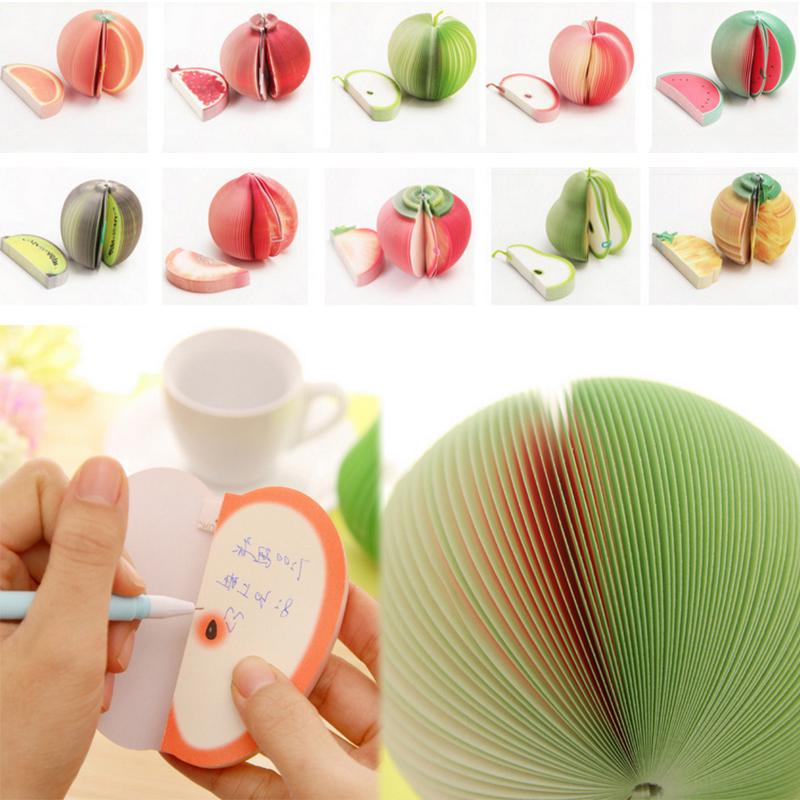 Buy Stickers Fruit Shape Sticker Note pads Stickynote Office Fruit ...