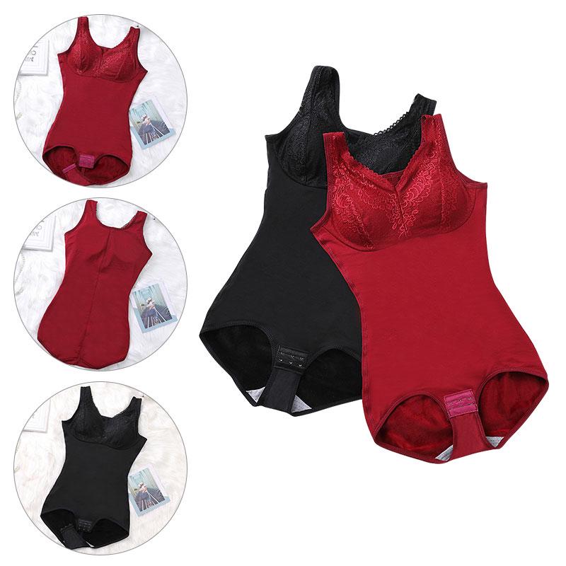 Buy Women's Thermal Slimming Waist Trainer Bodysuit Shapewear Plus Size ...