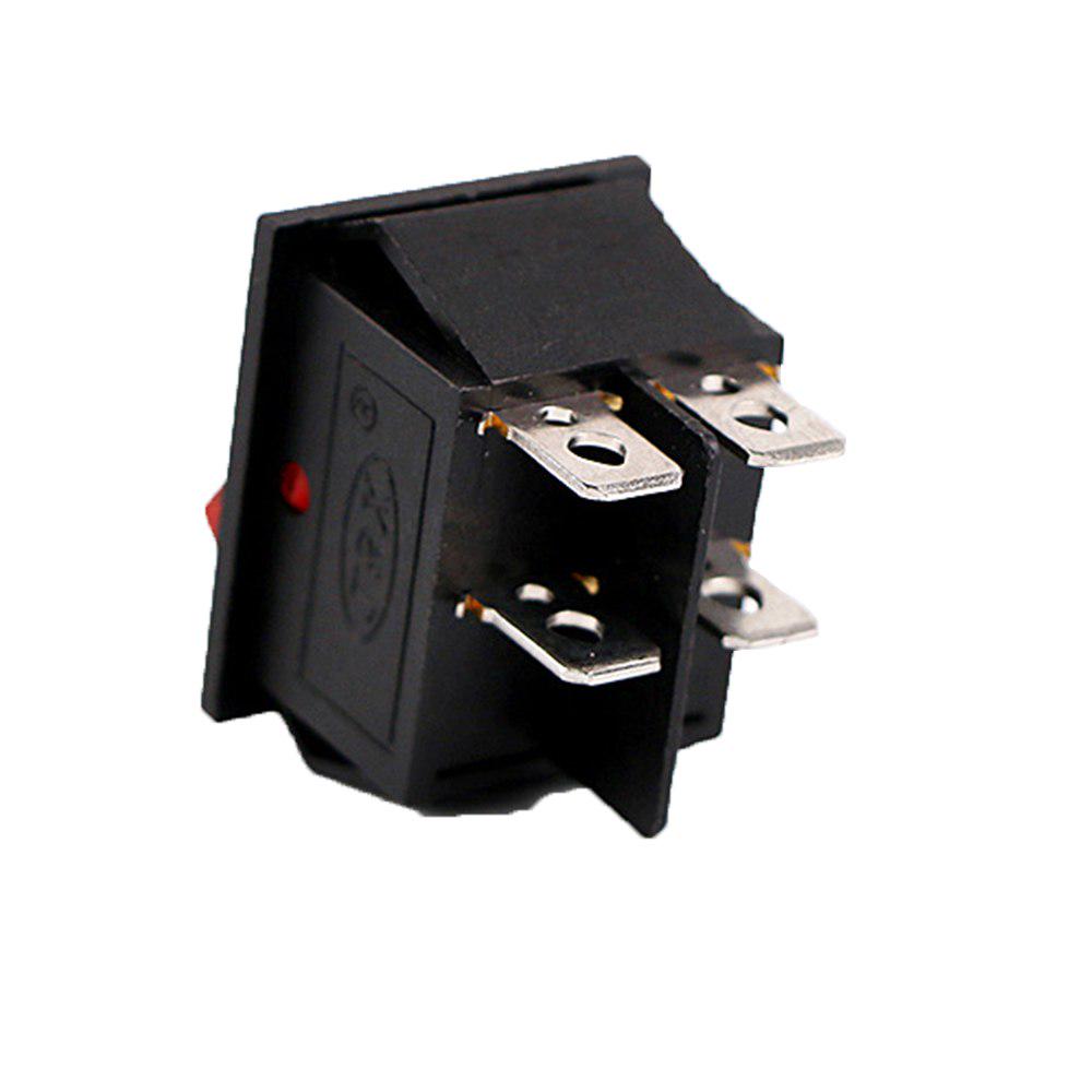 Buy 5pcs/lot Red Light Illuminated 4 Pin DPST ON/OFF Snap In Rocker ...