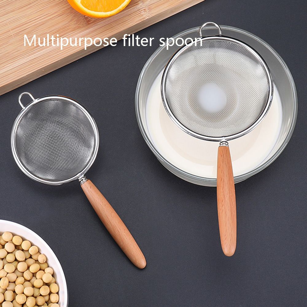 Buy Stainless Steel Cooking Tools Strainer Spoon Mesh Percolator ...