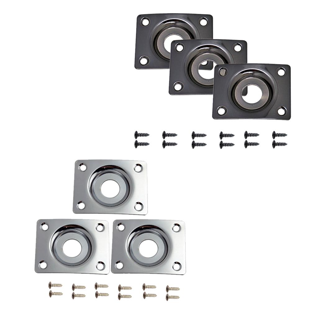 Buy 6pcs Universal Electric Guitar Jack Bass Output Socket Plate ...