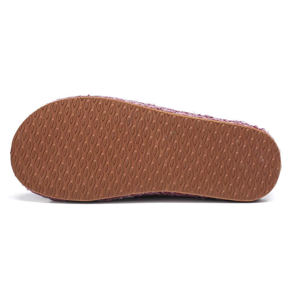 Buy SOCOFY Women Solid Color Home Slippers Metal Buckle Cotton Slip On ...