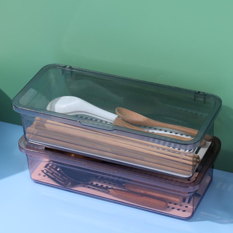 Buy With Lid Chopsticks Box Kitchen Tableware Storage Box Household ...