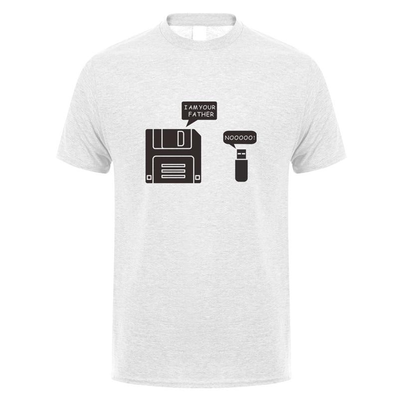 Buy USB Floppy Disk I Am Your Father T Shirt Men Cotton Short Sleeve ...