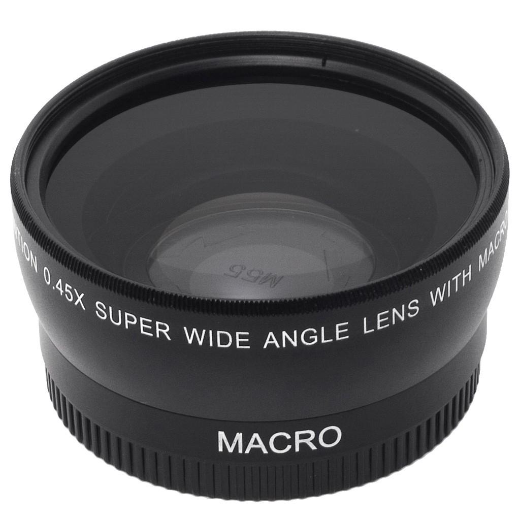 Buy HD 55MM 0.45X Wide Angle Lens with Macro Lens For 55MM DsLR Camera ...