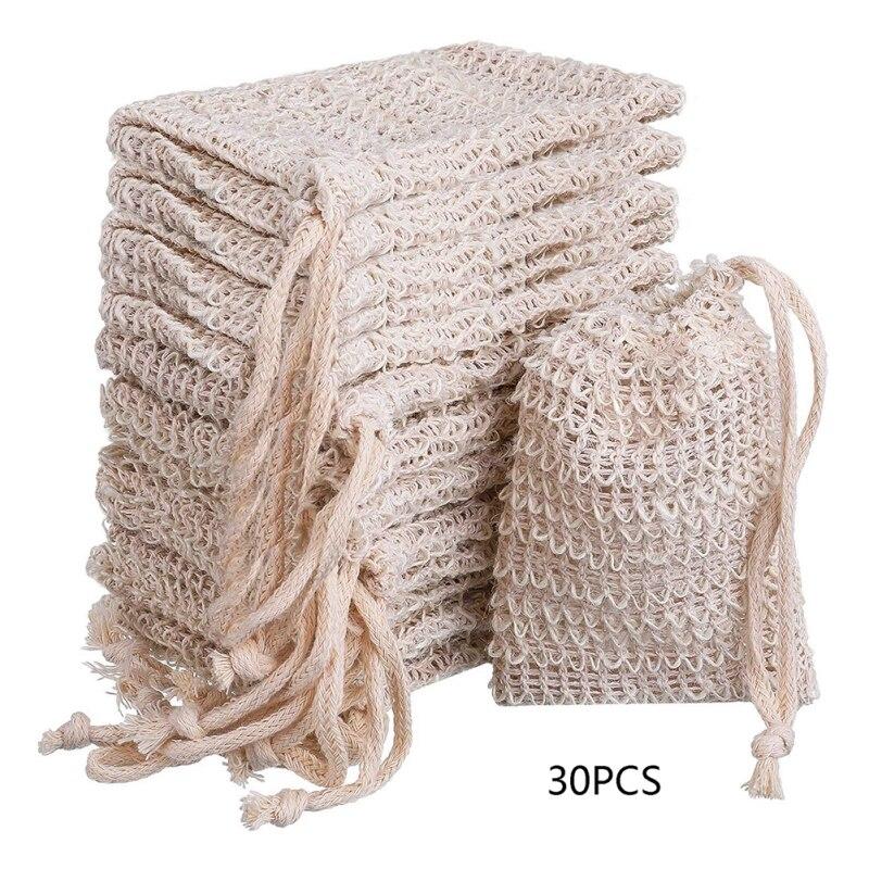 Kaufe Soap Bag Hangable Drawstring Pocket Handmade Cotton And Linen ...