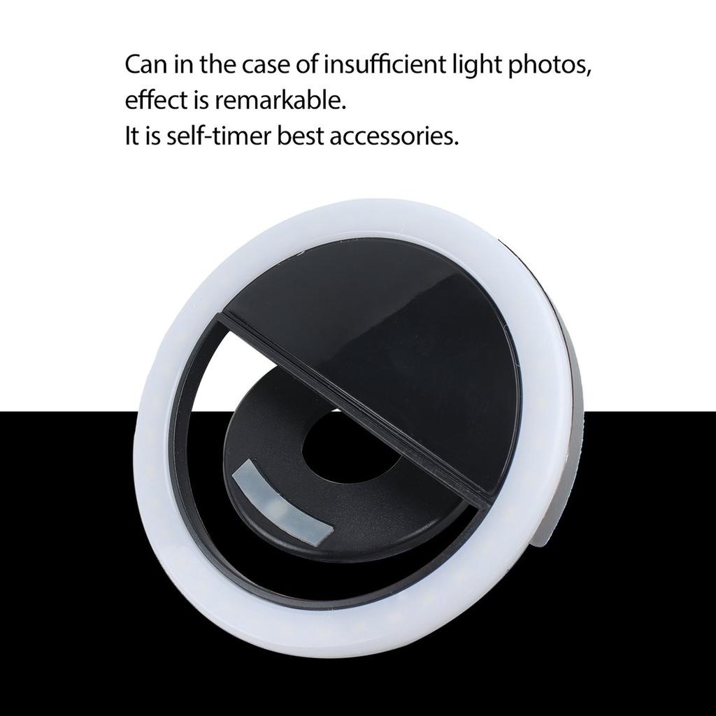Selfie Fill Led Flash Lens Beauty Fill Light Lamp Novelty Clip Camera ...
