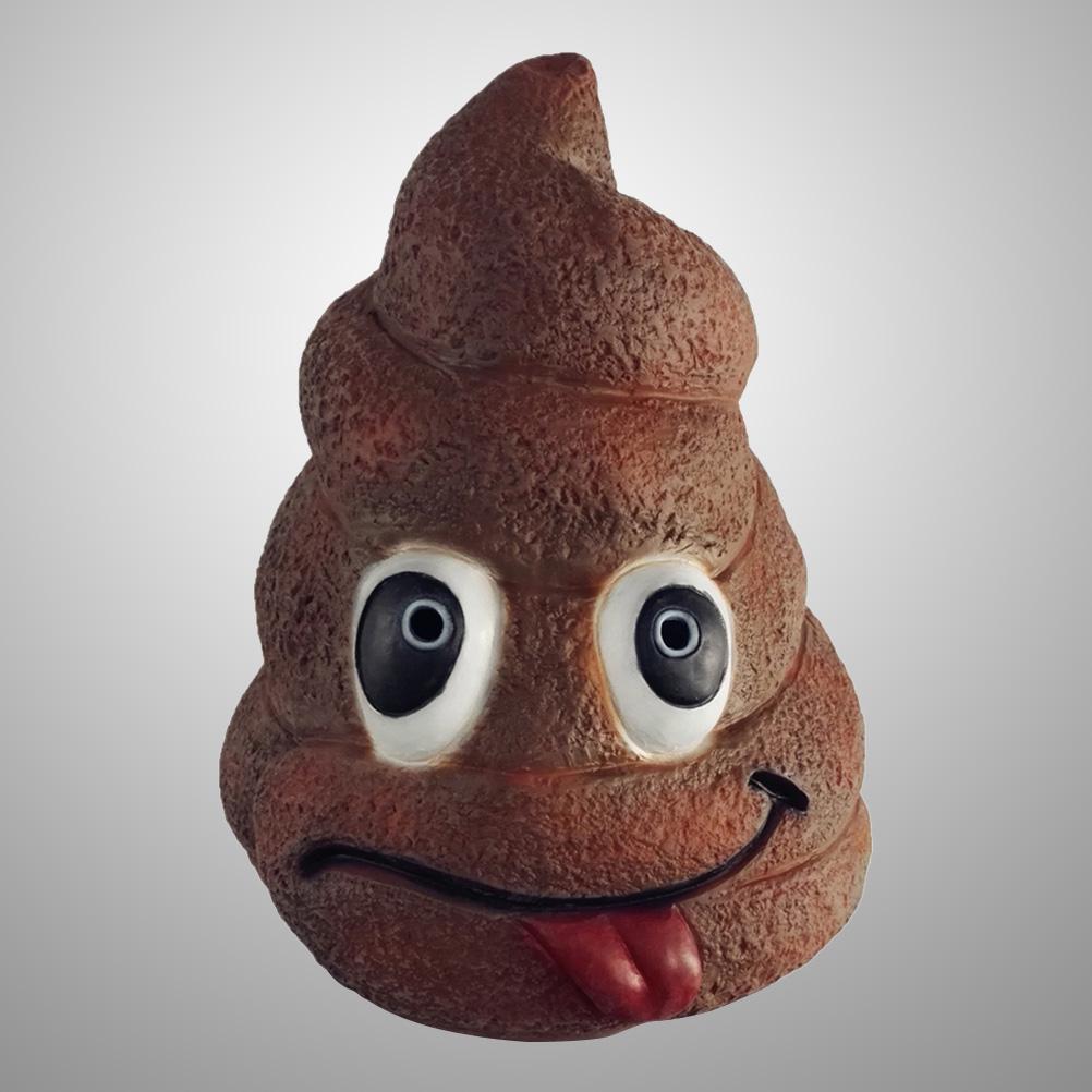 Buy 1 Pc Halloween Mask Funny Creative Shit Head Latex Prank Face Spoof ...