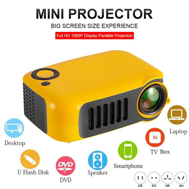 Buy A2000 Mini LCD Projector LED Entertainment Portable Projection ...