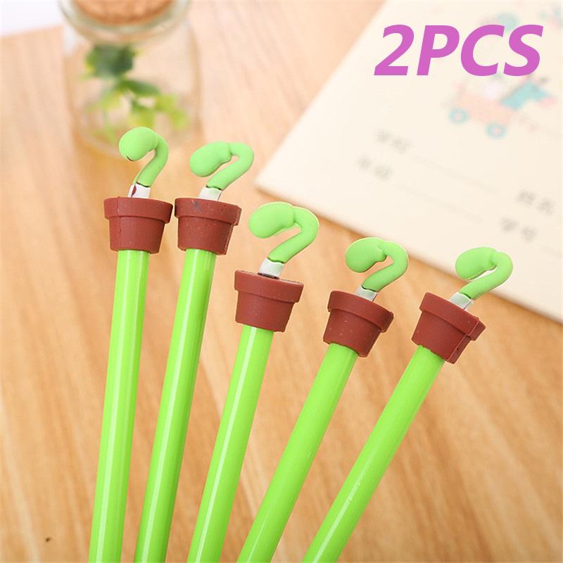 2 Pcs/set Kawaii Vegetable Bean Sprouts Gel Pens Writing Pen Cute ...