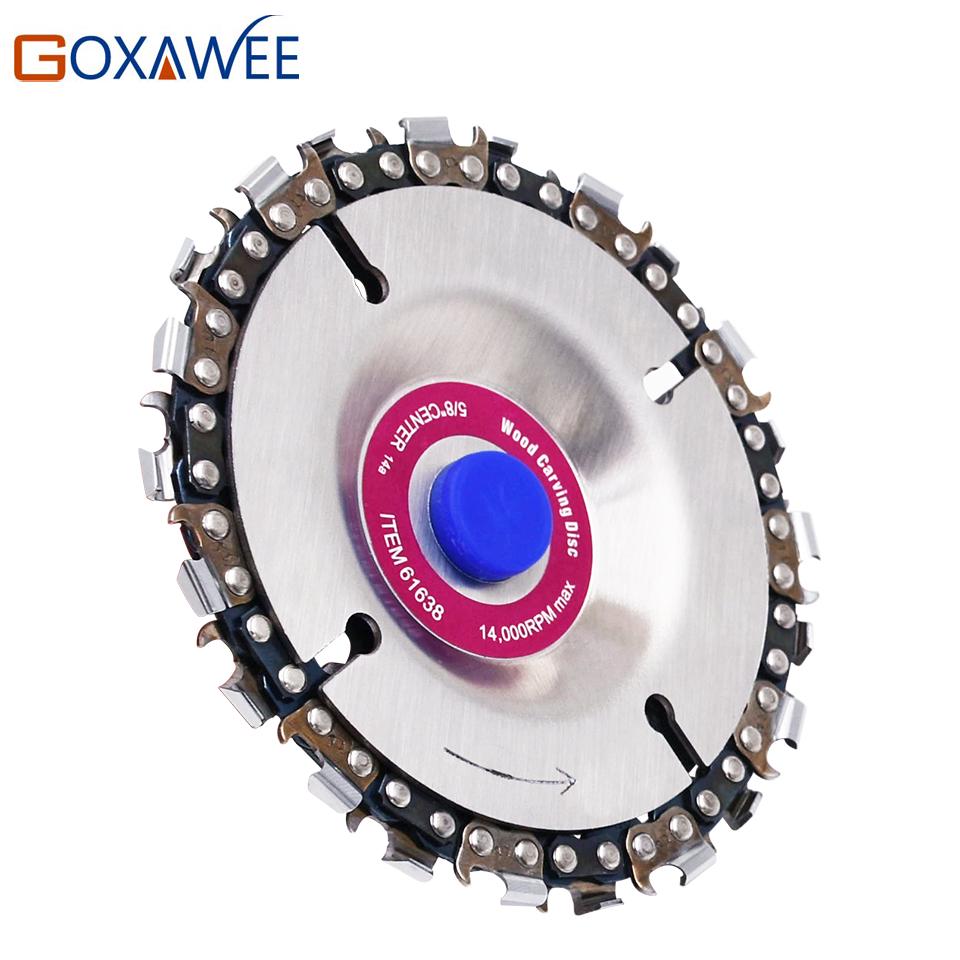4 Inch Grinder Disc and Chain 22 Tooth Fine Cut Chain Set Wood Carving ...