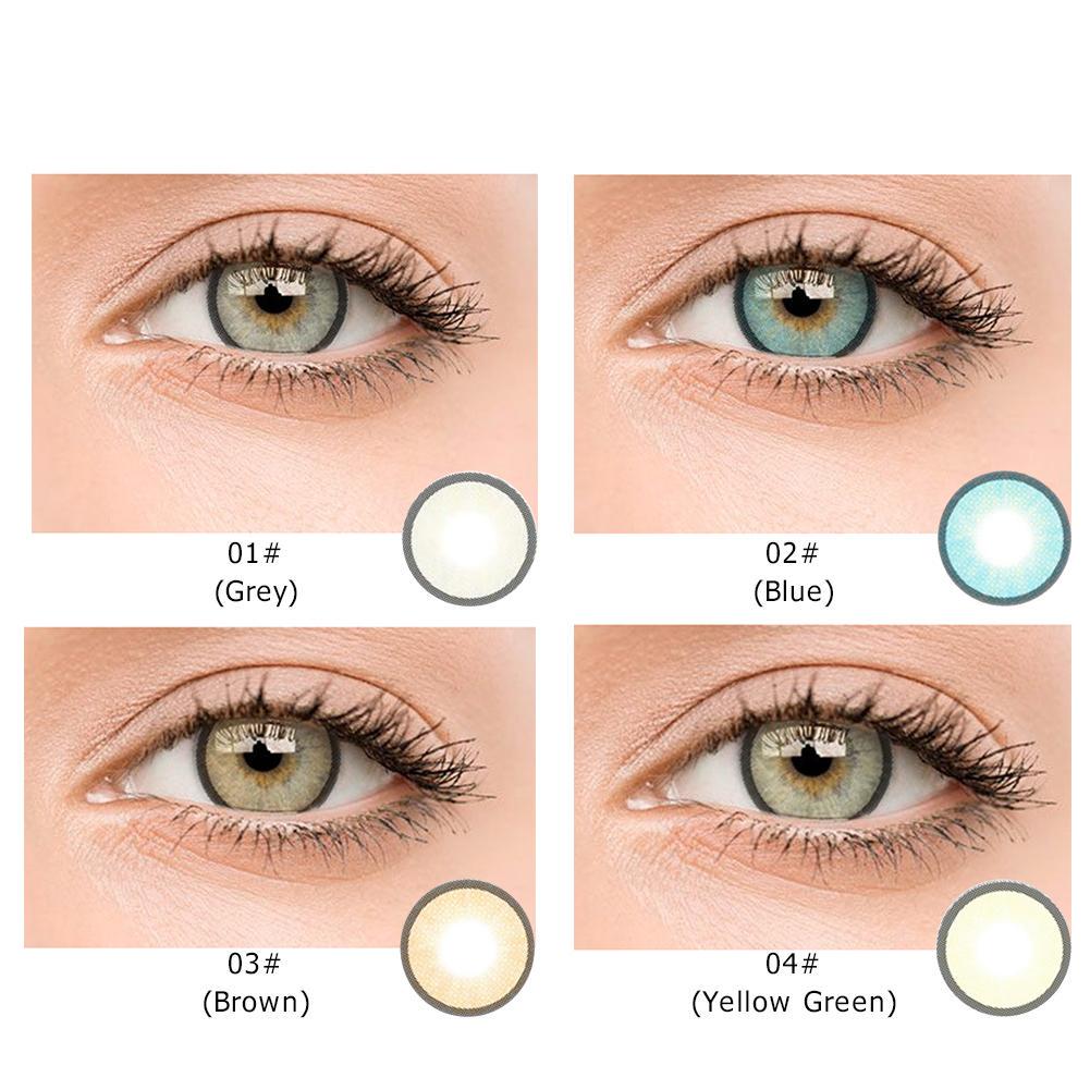 Buy 2pcs Natural UV Protection Contact Lenses Makeup Tool Eyewear ...