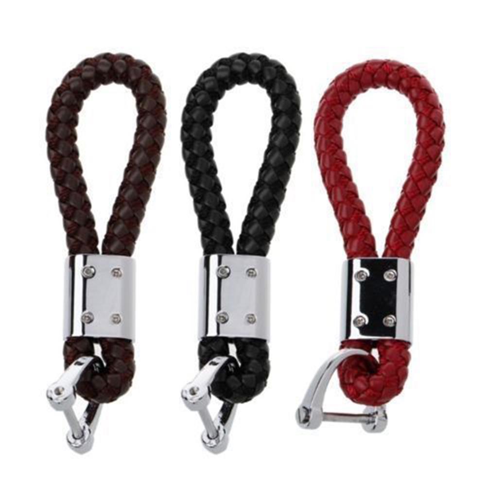 Women's Fashion Universal Braided Strap Key Chain Fobs Car Keychain ...