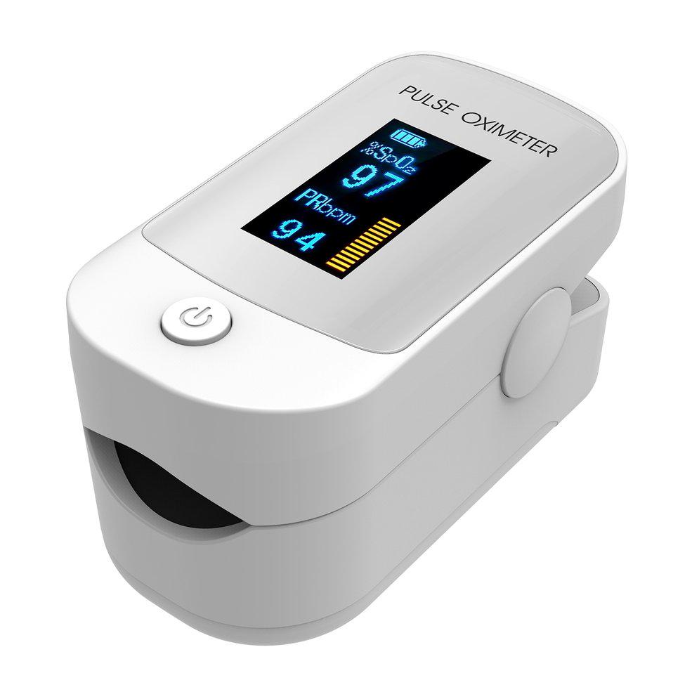 Buy Pulse Oximeter Monitor Finger Pulse Oxymeter Digital Oxygen Meter ...