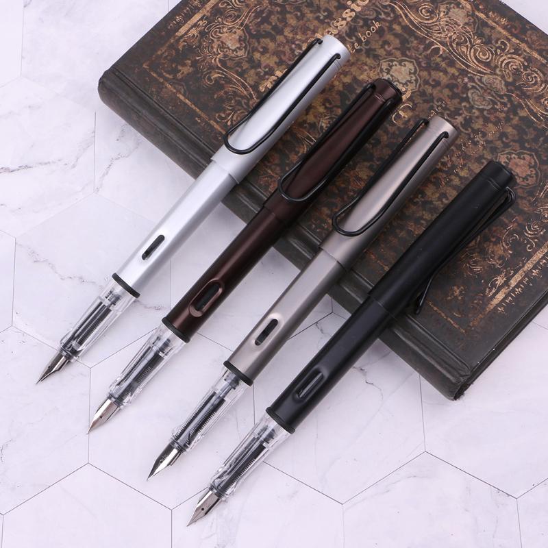 Aluminum Alloy Fountain Pen Student Pen Gift Nib 0.38mm Calligraphy ...