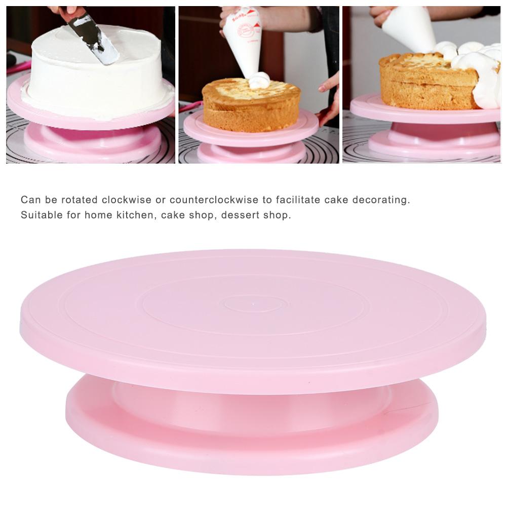 Buy Rotating Cake Turntable Cake Decorating Display Stand Base DIY ...