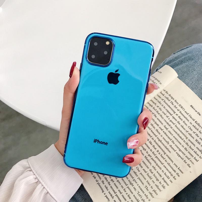 Fashion Soft TPU Plating Shell Edge Have Apple Logo Phone Case For ...