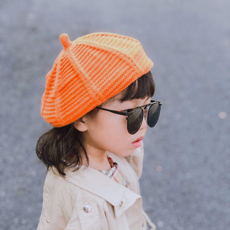 Buy Unisex Kids Children Knitted Berets Winter Warm Pumpkin Baby's Hat ...