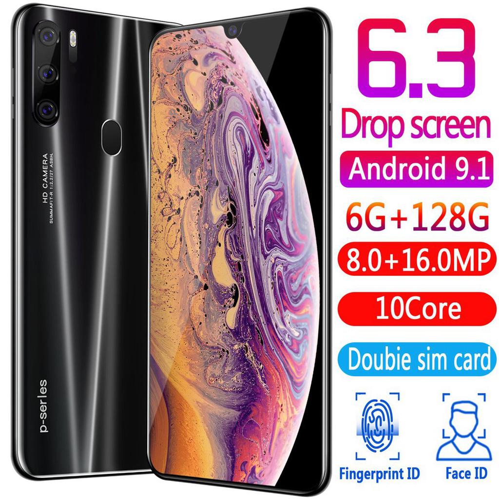 ICOCO For P35 PRO Mobile Phone 6.3 Inch Water Drop Screen Fingerprint ...