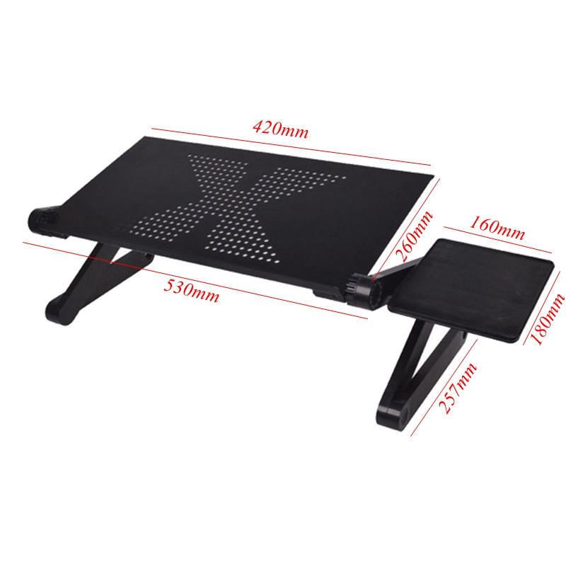 Buy Aluminum Laptop Folding Table Computer Desk Stand 360 Degree ...