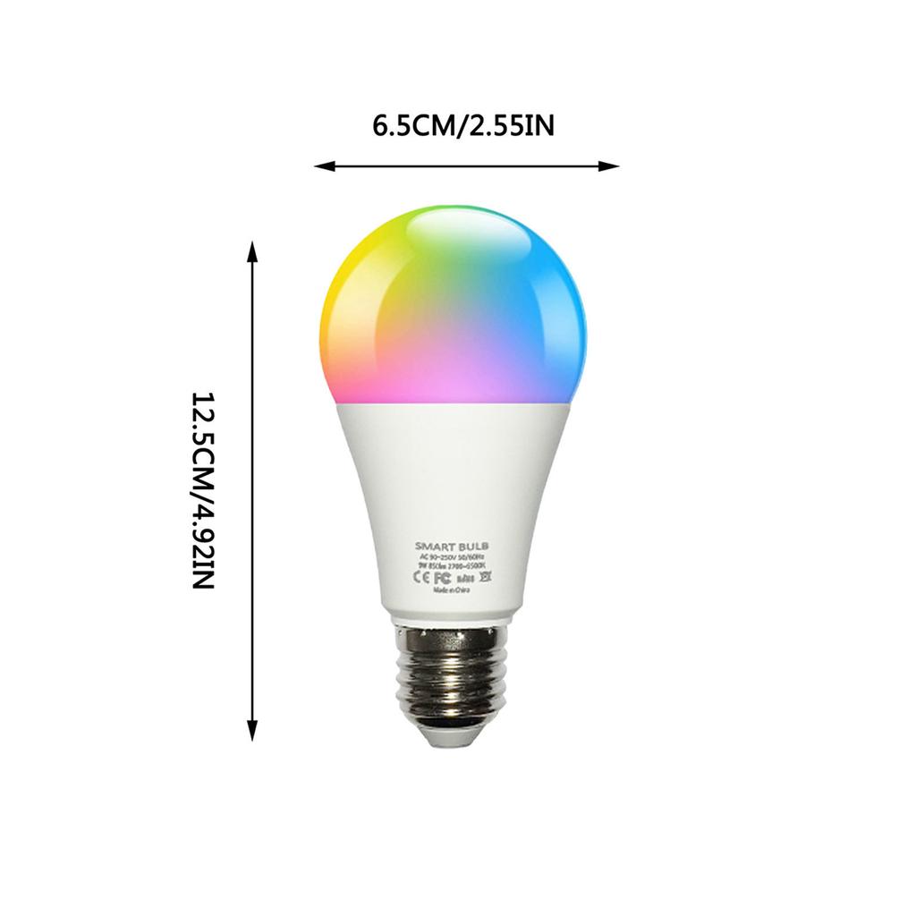 Satın alın 2Pcs WiFi Smart Bulb Compatible With And Home Assistant ...