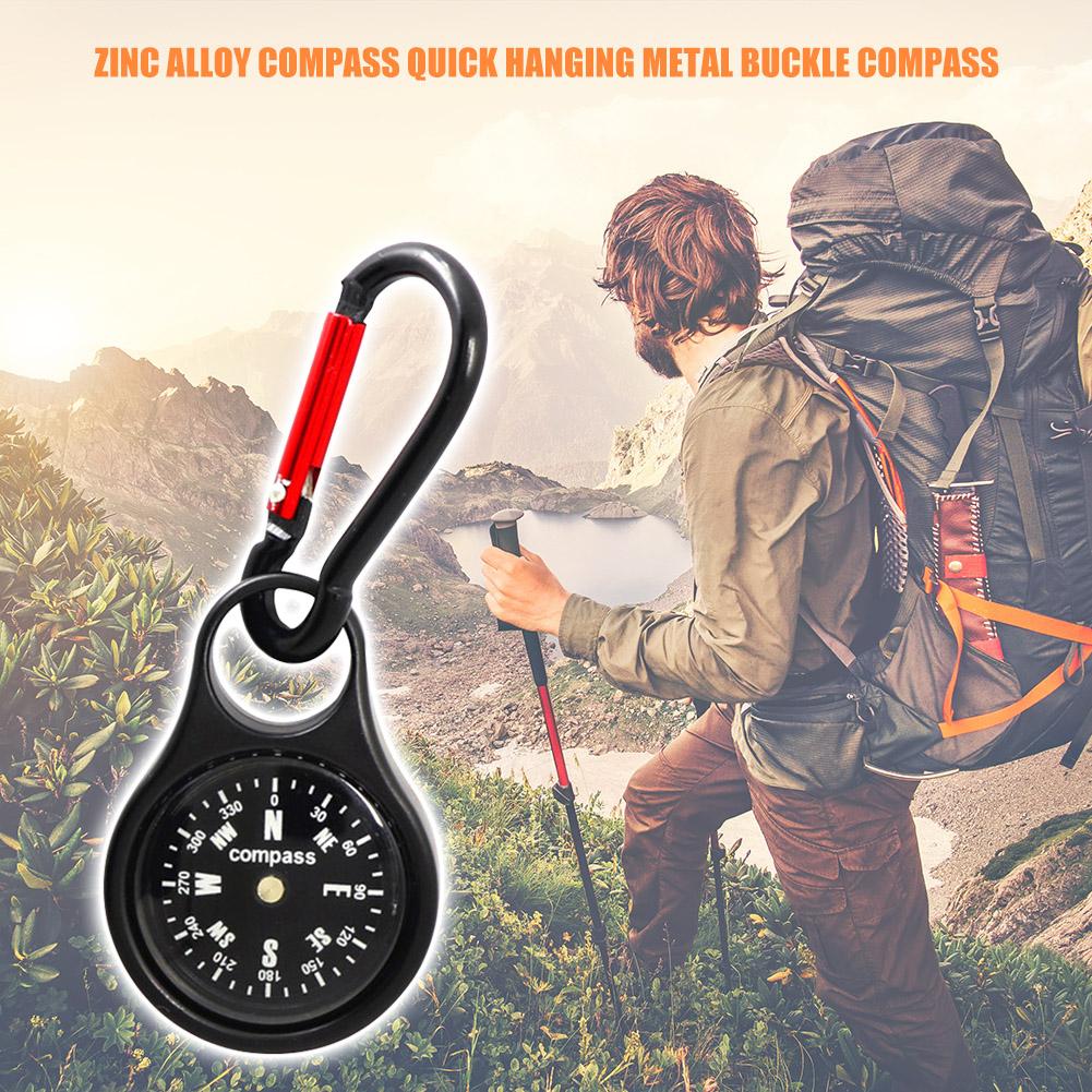 Buy Zinc Alloy Buckle Compass Mountaineering Buckle Hook Quick Hanging ...