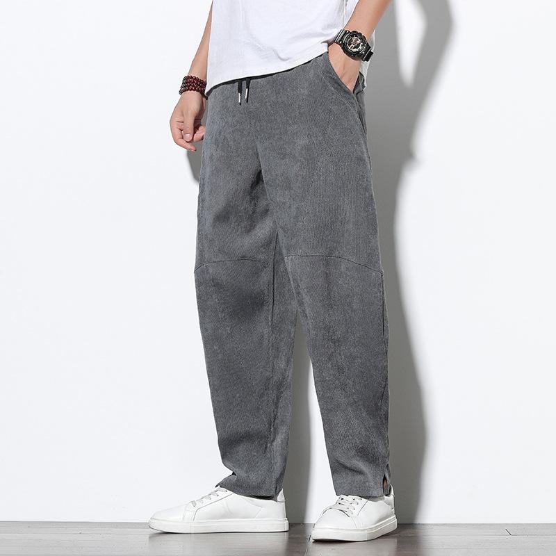 Buy Autumn and Winter Men's Loose Large Casual Pants Youth Wide Leg ...