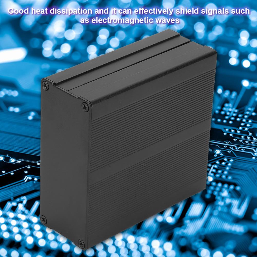 Matte Black Aluminum Printed Circuit Board Instrument Box Enclosure ...