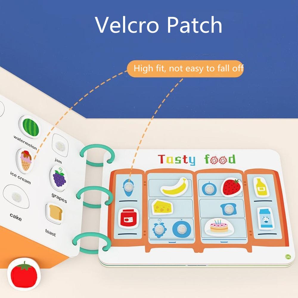 Montessori Velcro Quiet Book Children Toy Paste Book My First Busy Book ...